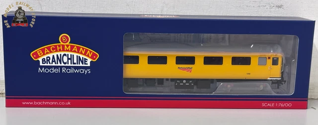 BACHMANN 39-689 BR Mk2F ex-RFB Staff Coach Network Rail Yellow - OO ...