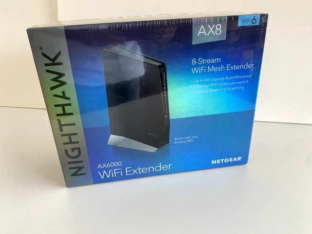 NETGEAR NIGHTHAWK AX8 EAX80 AX6000 Router WiFi 6 Mesh Range Extender # ...