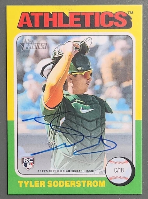 TYLER SODERSTROM 2024 Topps Heritage Real One Rookie Autografo ROA-TSO ...
