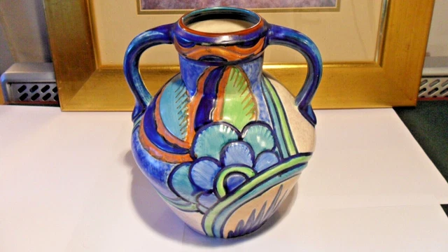 ART DECO POTTERY Vase Seville Thomas Forester & Sons Phoenix Ware Gt ...