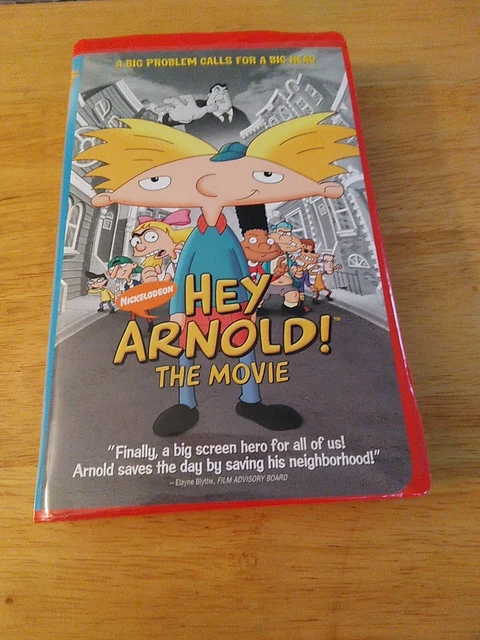 NICKELODEON HEY ARNOLD The Movie VHS Cassette 2002 Red Clamshell Case ...