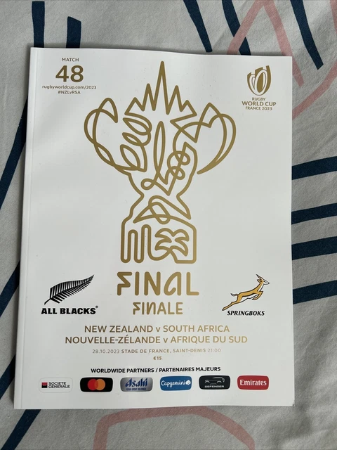 NEW ZEALAND V South Africa - Rugby World Cup Final - 28 October 2023 ...