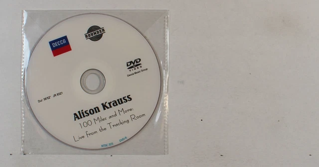 ALISON KRAUSS 100 Miles Or More (Live From The Tracking Room) EU Adv DVDr 2008 EUR 14,99 ...