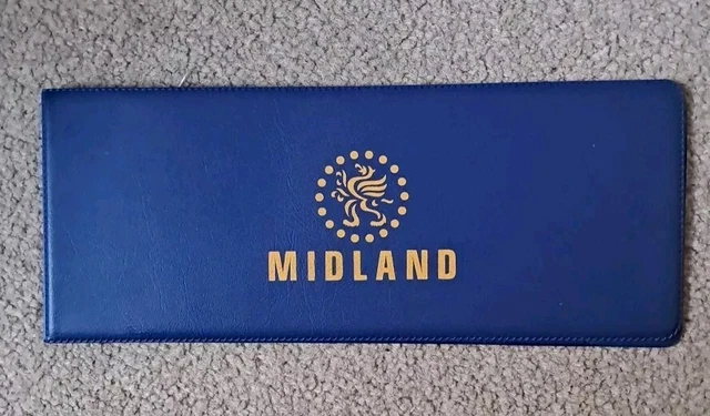 MIDLAND BANK CHEQUE Book Cover, Vintage 1980's £3.50 - PicClick UK