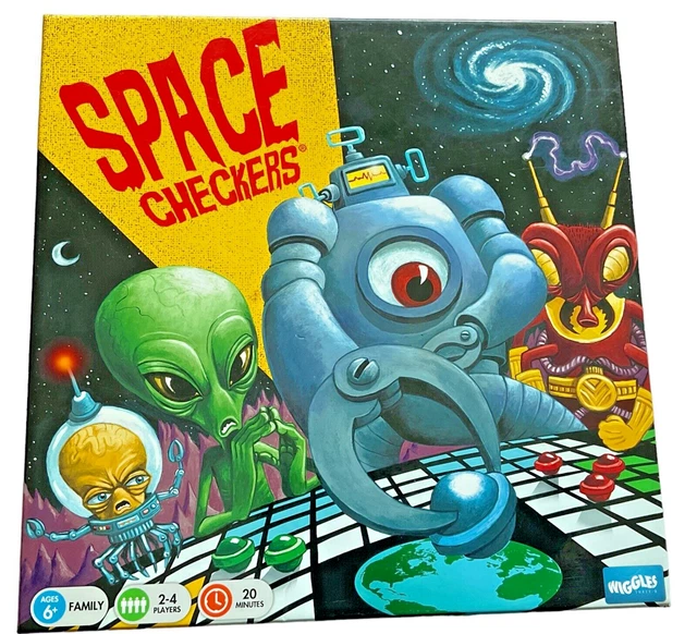 SPACE CHECKERS BOARD Game by Wiggles - Preloved Complete VGC £9.99 ...