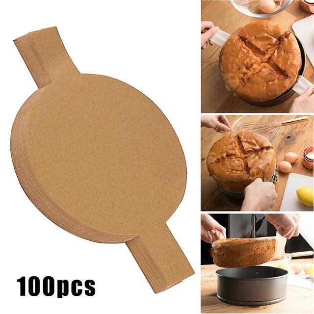 PROFESSIONAL GRADE 8 Parchment Paper Rounds with Easy Lift Tabs 100 ...