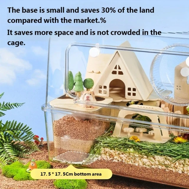 HAMSTER DIGGING BOX With Sand Bath Function Feeding Port And ...