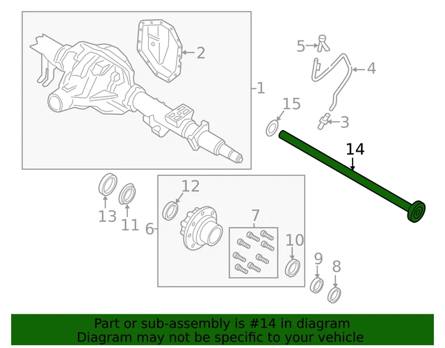 GENUINE FORD AXLE Shaft HC3Z-4234-N $407.52 - PicClick CA