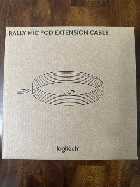LOGITECH RALLY MIC Pod Extension Cable 10 meter - 952-000047 New In Box ...