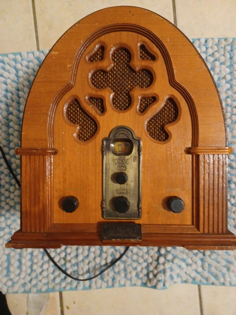 THOMAS COLLECTORS EDITION Wood AM/FM Radio Cassette Player Model 1932-0 ...