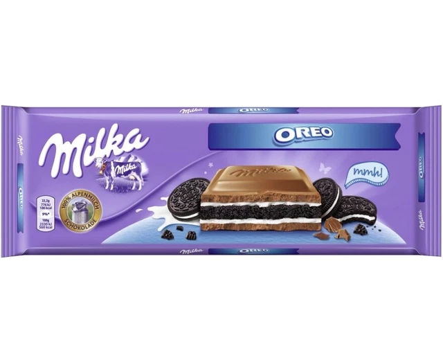 MILKA OREO COOKIE Chocolate Made From Milk Cream And Oreo Cookie 300G ...
