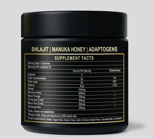 SHILAJIT GUMMIES HIMALAYAN 2500MG £15.08 - PicClick UK