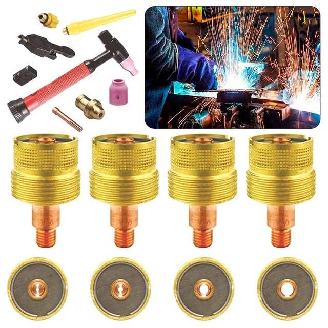 LARGE GAS LENS Weld Assembly WP9/20/25 for TIG Welding Torch Collet ...