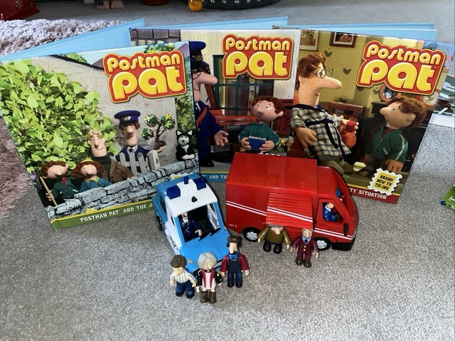 POSTMAN PAT VAN & PC Selby Police Car With Toy Play Figures & 3 Books ...