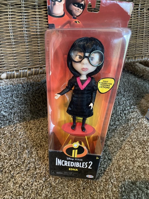 DISNEY THE INCREDIBLES 2 Edna Mode Poseable Action Figure Doll Pixar ...
