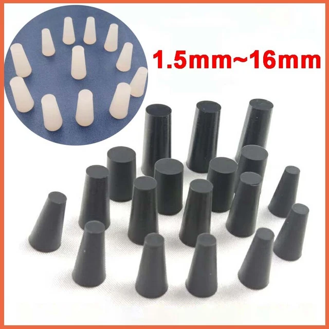 TAPERED PLUGS, POWDER Coating, High Temp Masking Stoppers, Rubber Bungs ...