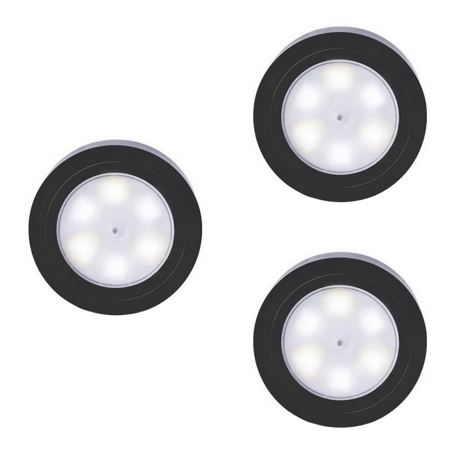 SUPER BRIGHT TOUCH-ACTIVATED LED Cordless Tap Light Battery-Operated ...