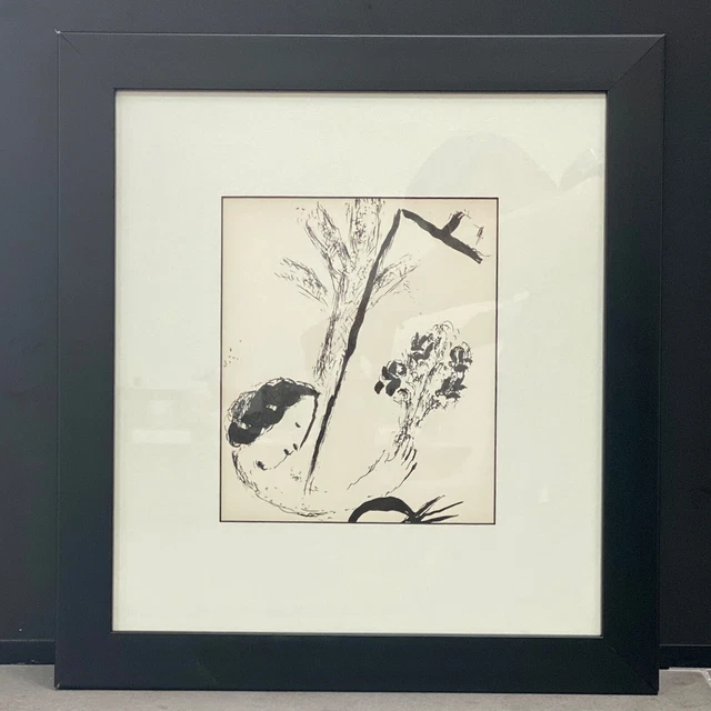 Marc Chagall 1957 Lithographie Originale Encadrée Eur 190 00