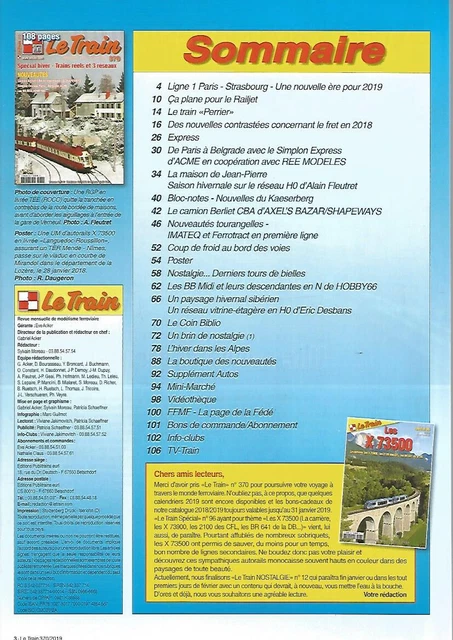 LE TRAIN N°370 Spec. Hiver / Camion Berliet Cba / Simplon Express Paris ...