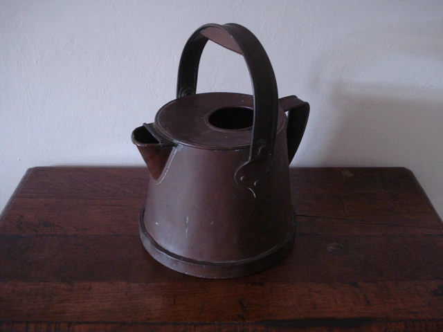 A VERY LARGE Antique Victorian Copper Jug For Heating Water Over Fire £ ...