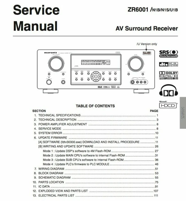 MARANTZ PM-80 SCHEMATIC Diagram Service Manual Circuit Diagram ...