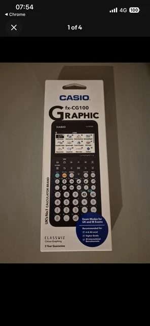 CASIO FX-CG100 GRAPHIC Calculator with Colour Screen A-Level £109.90 ...