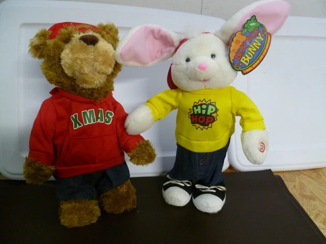 HIP HOP RANDY & Beat Box bunny Animated Plush Read description No ...