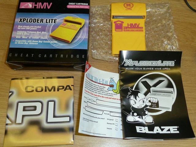 NINTENDO GAMEBOY COLOR XPLODER LITE GAME CHEAT CARTRIDGE CART BRAND NEW ...