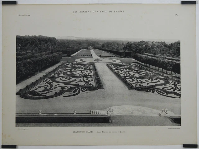 LE CHATEAU DE Champs Circa 1920 Estampe Architecture Seine-et-Marne EUR ...