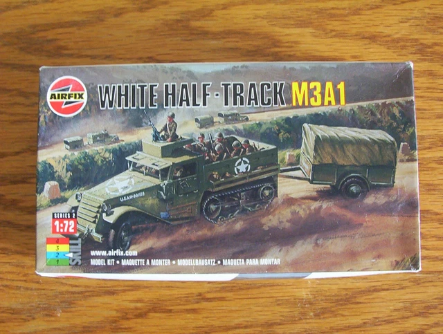 AIRFIX 3X 1/72 scale U.S. M3A1 White Half-track model kits. £12.99 ...