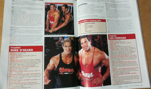 MUSCLE & FITNESS Magazine Incredible Hulk Lou Ferrigno Mike O Hearn ...