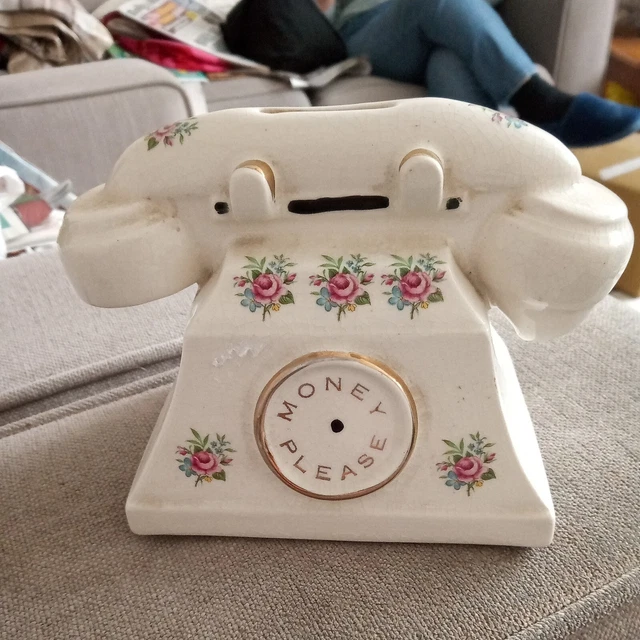 ARTHUR WOOD POTTERY, Telephone Money Box Cira 1960s £15.00 - PicClick UK