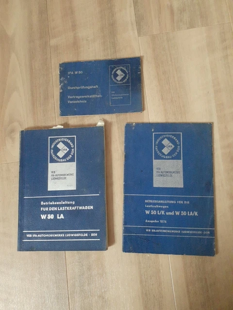 Original Handbuch Betriebssanleitung Ddr Lkw W50 La Und W50 L K Eur 45