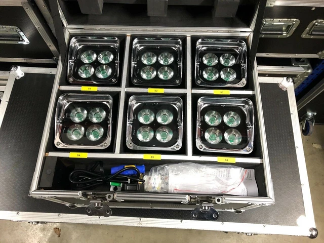 PROLIGHTS SMARTBAT PLUS wireless battery uplighter. Set of 6 in ...