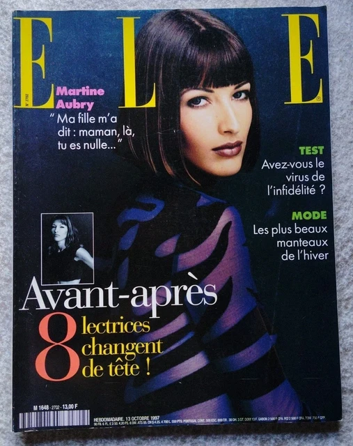 FRENCH MAGAZINE ELLE Oct.1997 Cover Karine By Lothar Schmid EUR 13,50 ...