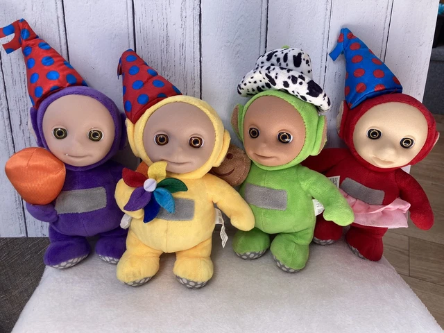 CBEEBIES 4 TALKING Party Teletubbies Plush Soft Toys DipsyLa La po ...