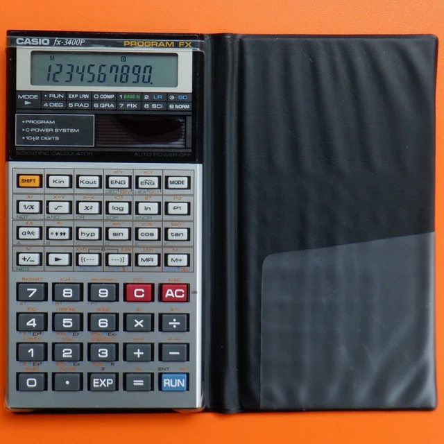 CASIO FX-3400P SCIENTIFIC Calculator Vintage 1980s Made in Japan LCD ...