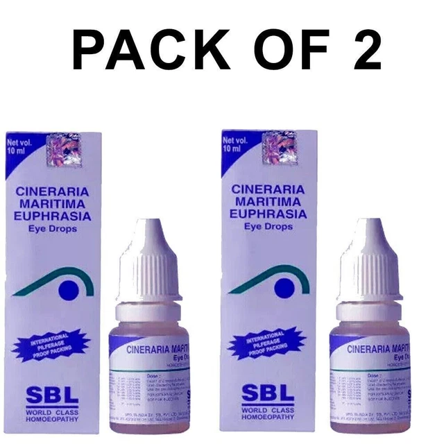 SBL CINERARIA MARITIMA Eye Drops 10Milliliter Liquid Eye Drops Dry Eyes ...