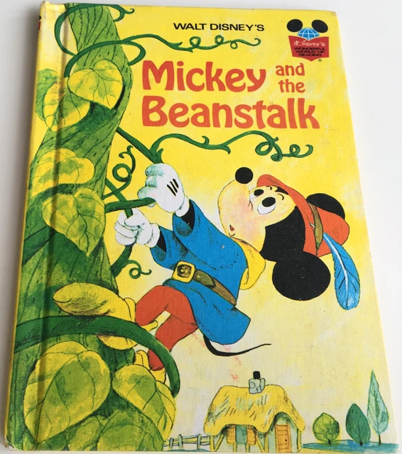1973 MICKEY AND The Beanstalk Mouse Jack Walt Disney Book Hardback ...