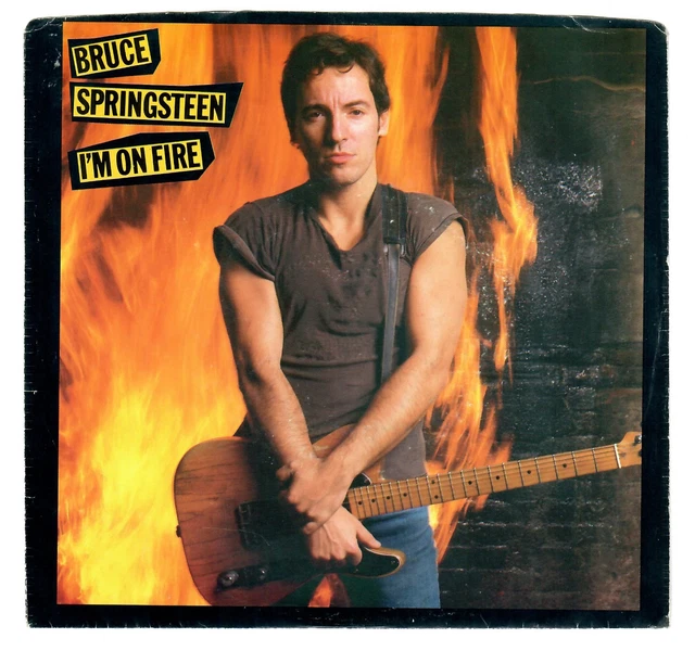 BRUCE SPRINGSTEEN 1984 Columbia Promo 45 tours « I'm On Fire » avec ...
