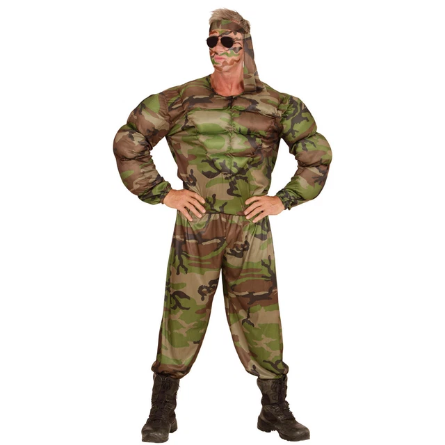 COSTUME SOLDATO MUSCOLO M 50 uniforme militare esercito tedesco outfit ...