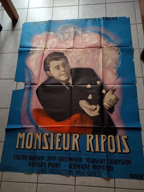 ANCIENNE AFFICHE DE Cinéma Original "Monsieur Ripois"1954 Avec Gérard Philipe EUR 100,00 ...