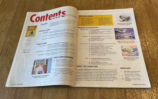 AUSTRALIAN PC USER Magazine August 1995 Retro Vintage Personal Computer ...