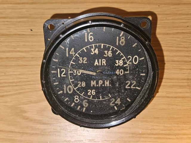 WW2 WWII RAF 400 MPH Mk1 Spitfire ASI Air Speed Indicator Aircraft ...