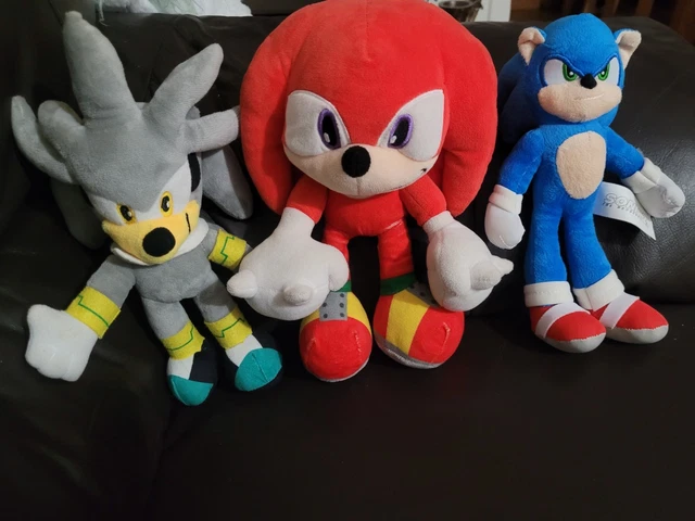 SONIC THE HEDGEHOG Silver Sonic Knuckles Plush Toys £10.00 - PicClick UK