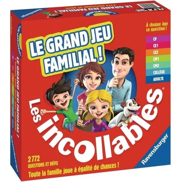 JEU DE QUIZ Les Incollables Le grand jeu familial Ravensburger - 7 niveaux de... EUR 49,00 ...