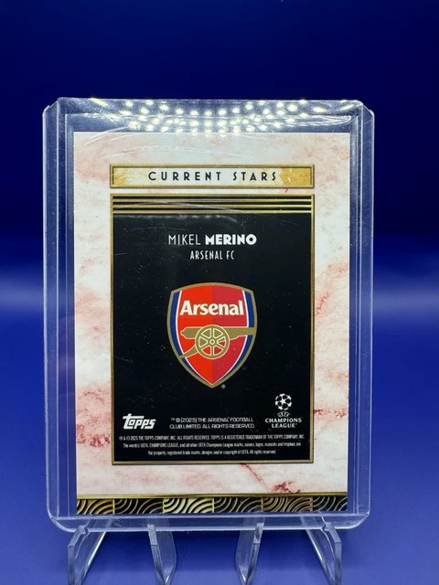 2025/26 TOPPS DECO UCC Mikel Merino Arsenal Red 5/5 Bookend £73.50 ...