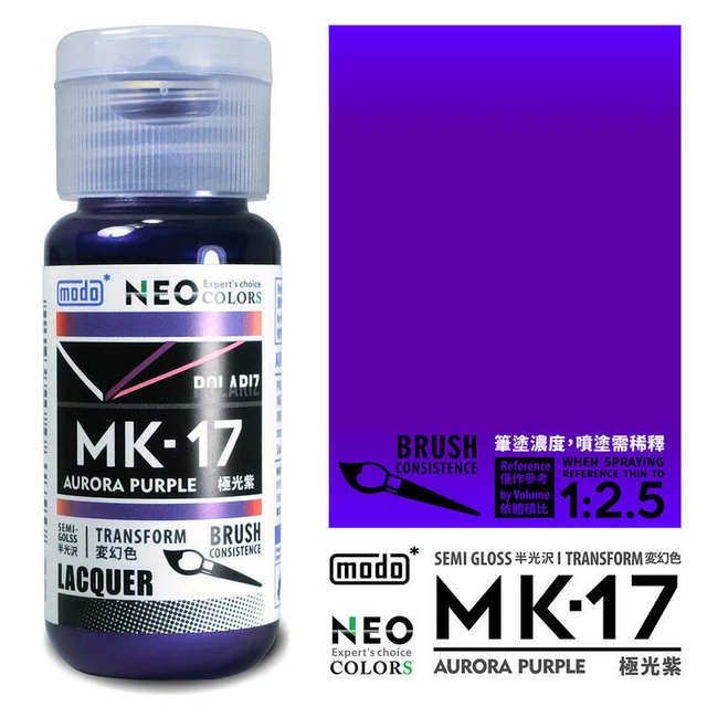 MODO NEO COLOR Transform Lacquer Paint MK-17 Aurora Purple (30ml) For ...