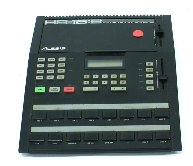 RARE ALESIS HR-16B high sample rate 16 bit drum machine, with PSU £199. ...