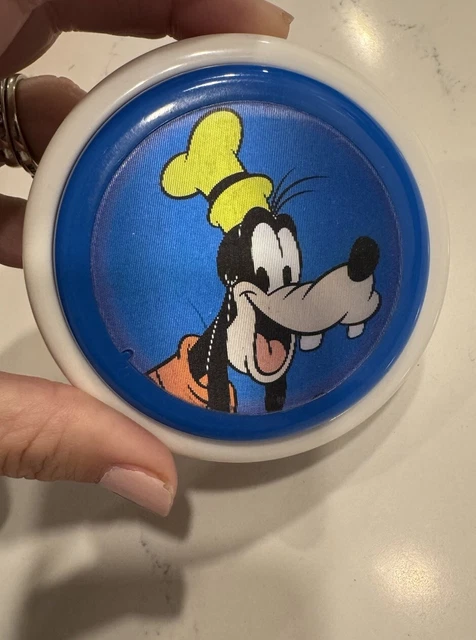 DISNEY GOOFY HOLOGRAPHIC Push Button with Sound "Gawrsh" Working Rare £ ...